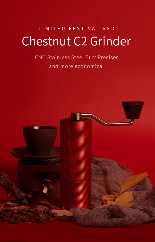 TIMEMORE Chestnut C2 Grinder - Limited Festival Red - Lighthouse Coffee ...